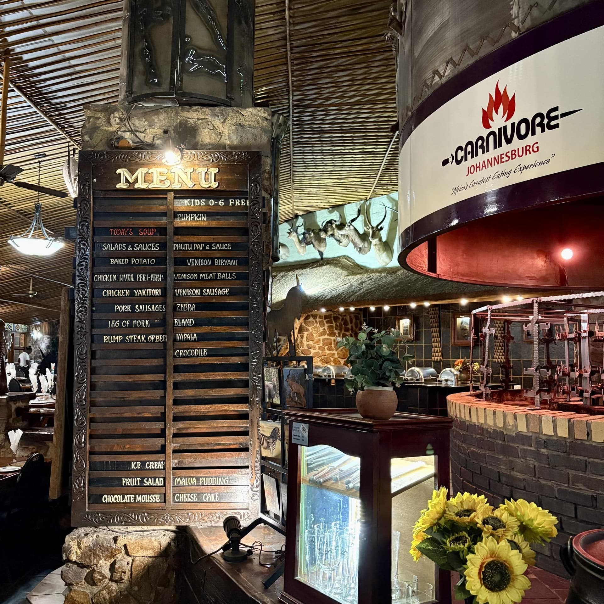 Carnivore Restaurant Menu, Prices & 4.4★ Reviews | West Rand